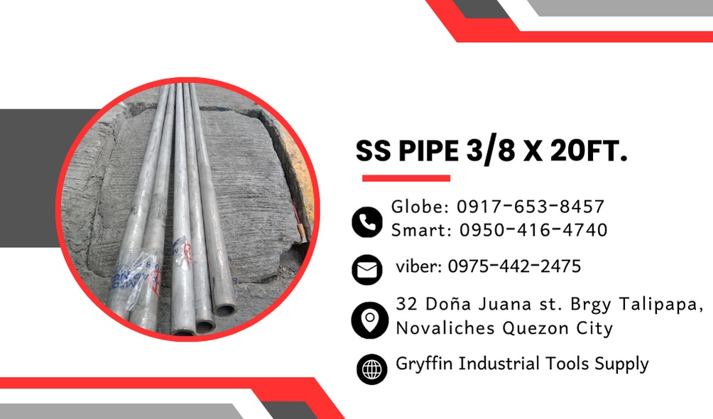 ss pipe 3/8 x 20ft., Commercial & Industrial, Industrial Equipment on ...