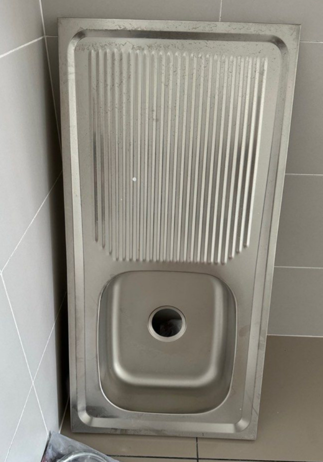 stainless steel kitchen sink, Furniture & Home Living, Bathroom ...