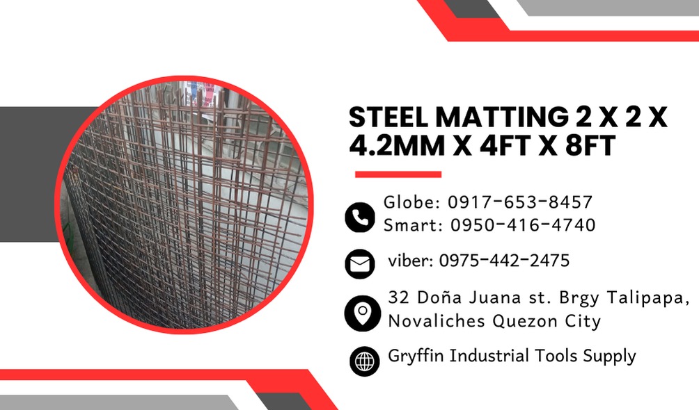 steel matting 2 x 2 x 4.2mm x 4ft x 8ft, Commercial & Industrial ...