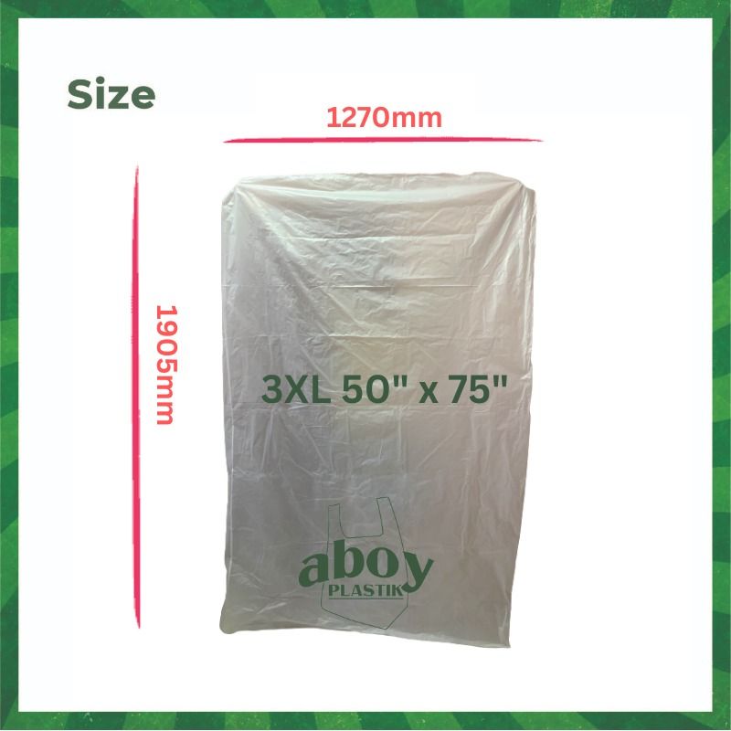 3XL 50" x 75" Superb Large l Jumbo Large Plastic Bag l Beg Plastik ...