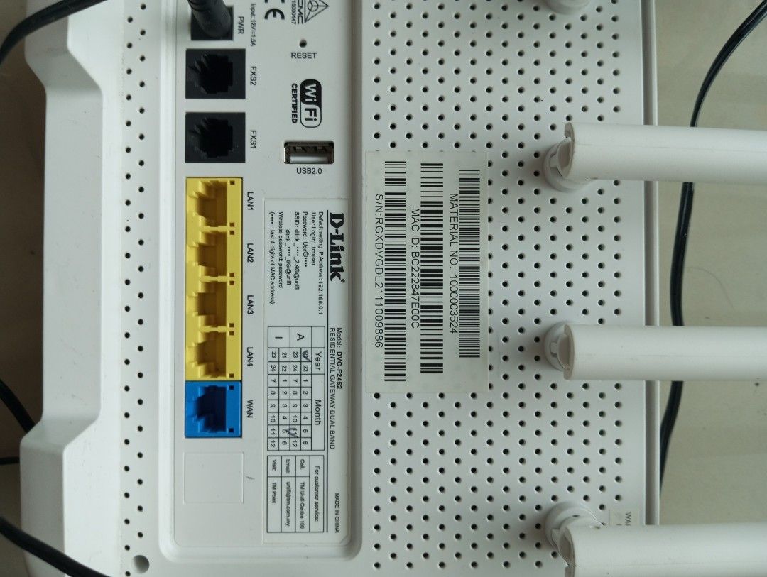 Tm unify modem wifi router, Computers & Tech, Parts & Accessories ...