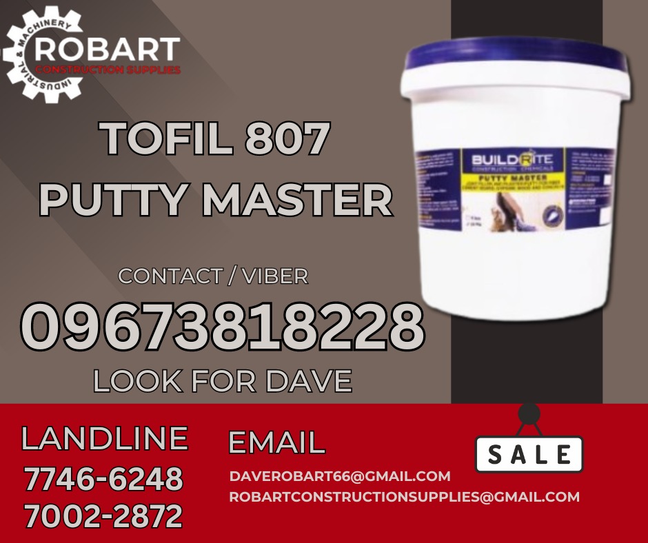 TOFIL 807 PUTTY MASTER, Commercial & Industrial, Industrial Equipment ...