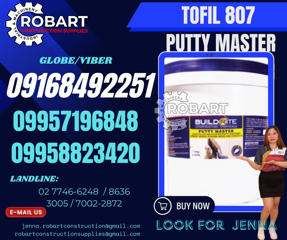 TOFIL 807 PUTTY MASTER premix joint filler and plaster putty ...