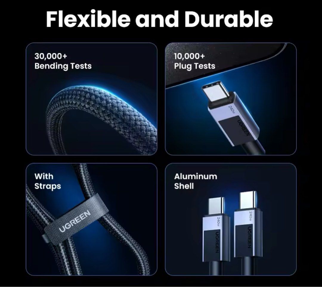 Ugreen latest 100w cable, Mobile Phones & Gadgets, Mobile & Gadget ...