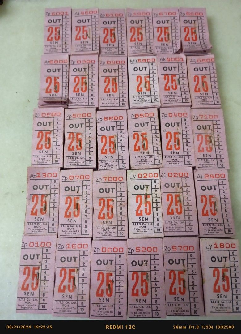 Vintage bus tickets, Hobbies & Toys, Collectibles & Memorabilia ...