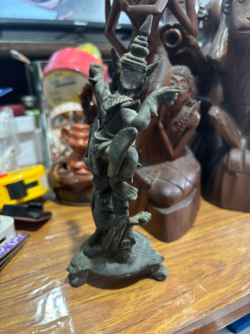 Vintage Ramayana Lor Boran 倒模 Statue, Rama & Hanuman, bow defect ...