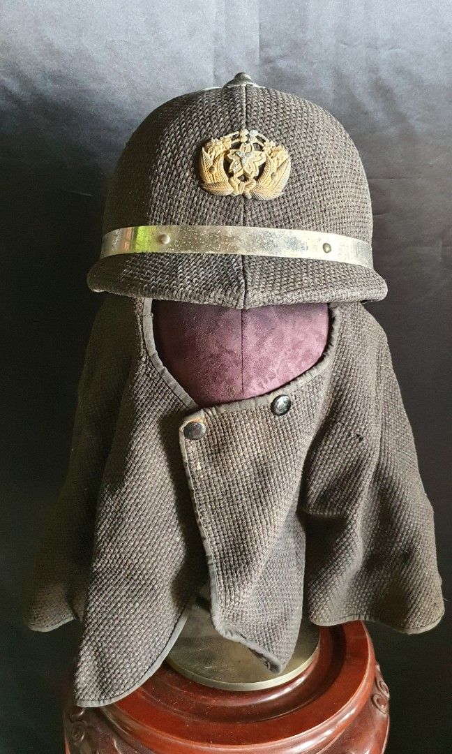 WW2 Japanese Fireman Helmet Military, Hobbies & Toys, Memorabilia ...