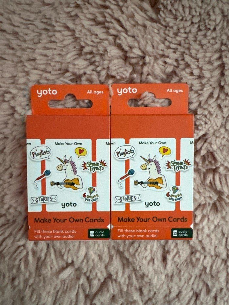 Yoto Make Your Own (MYO) Pack of 10 cards, Audio, Portable Music ...