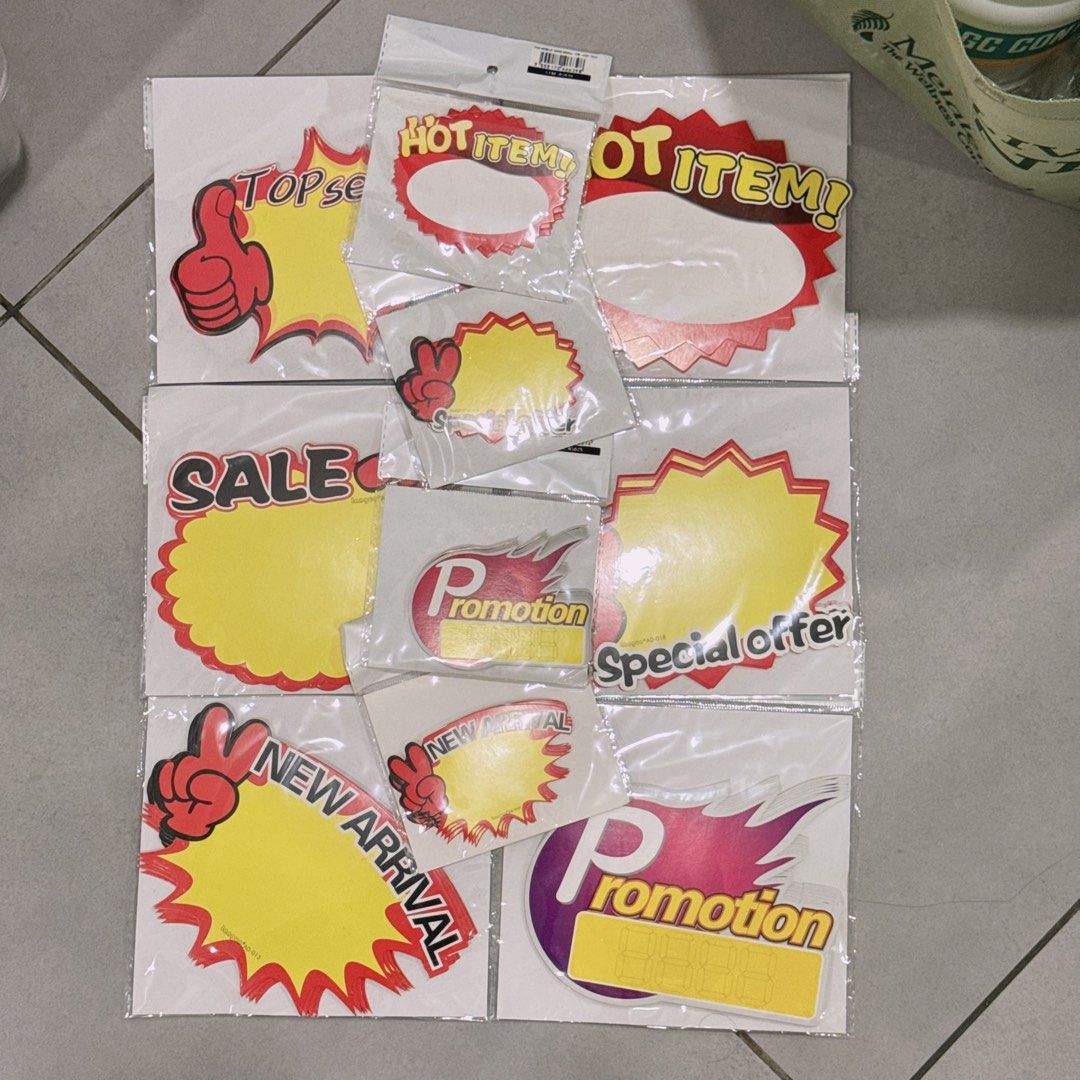 10 Item Pop Card Price Tag, Hobbies & Toys, Stationery & Craft, Other ...