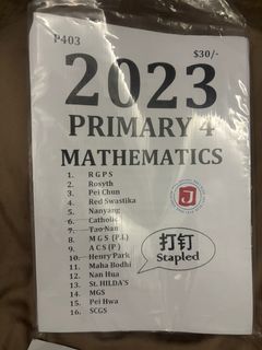 [3 subjects for $22] Primary 2 Chinese English Math EMC Examination ...