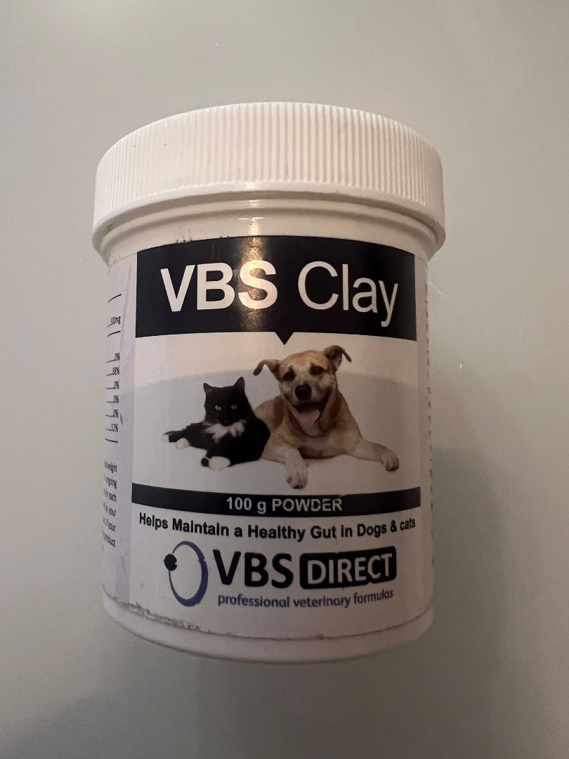 全新未開 VBS Clay 100g (消化系統, 貓和狗癌症保健), 寵物用品, 寵物食品 - Carousell