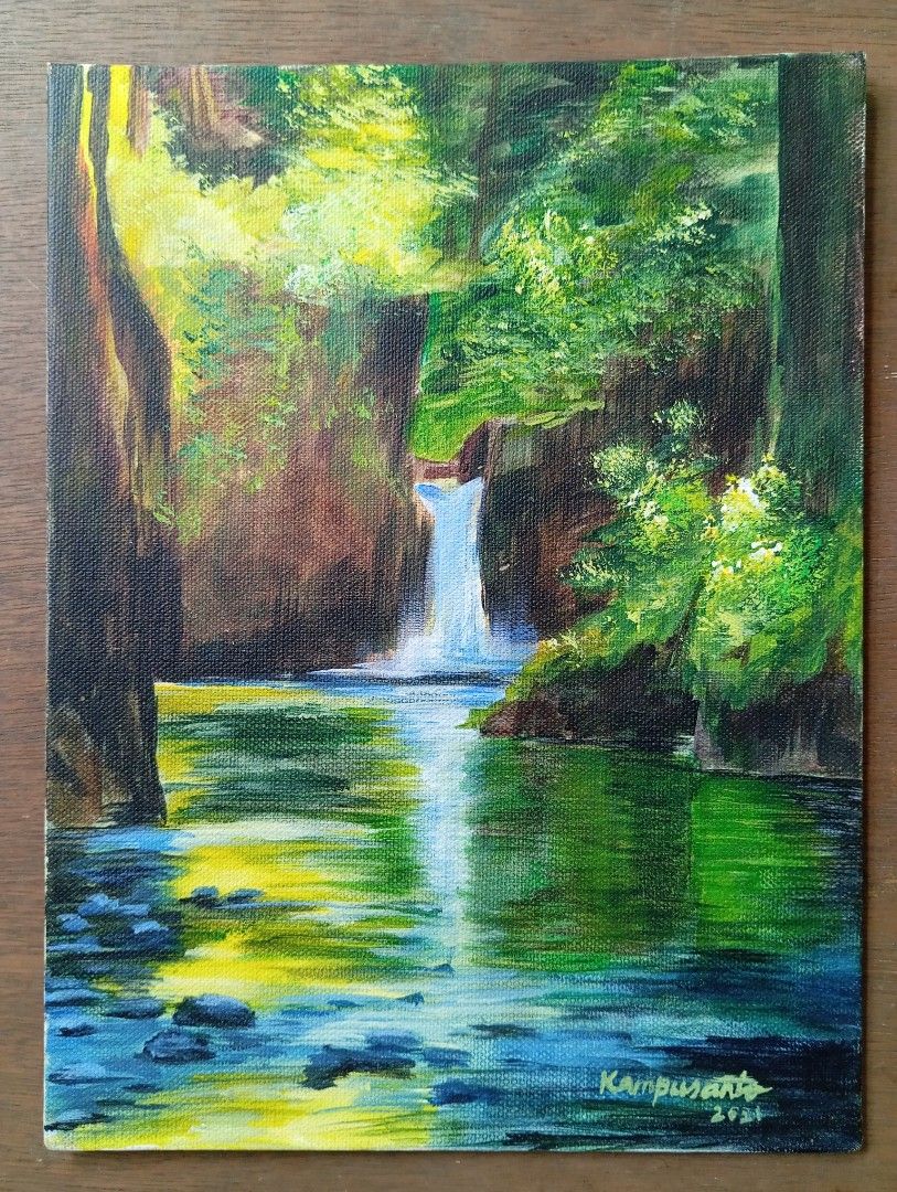 Acrylic painting 9x12 inches, Hobbies & Toys, Stationary & Craft, Art ...