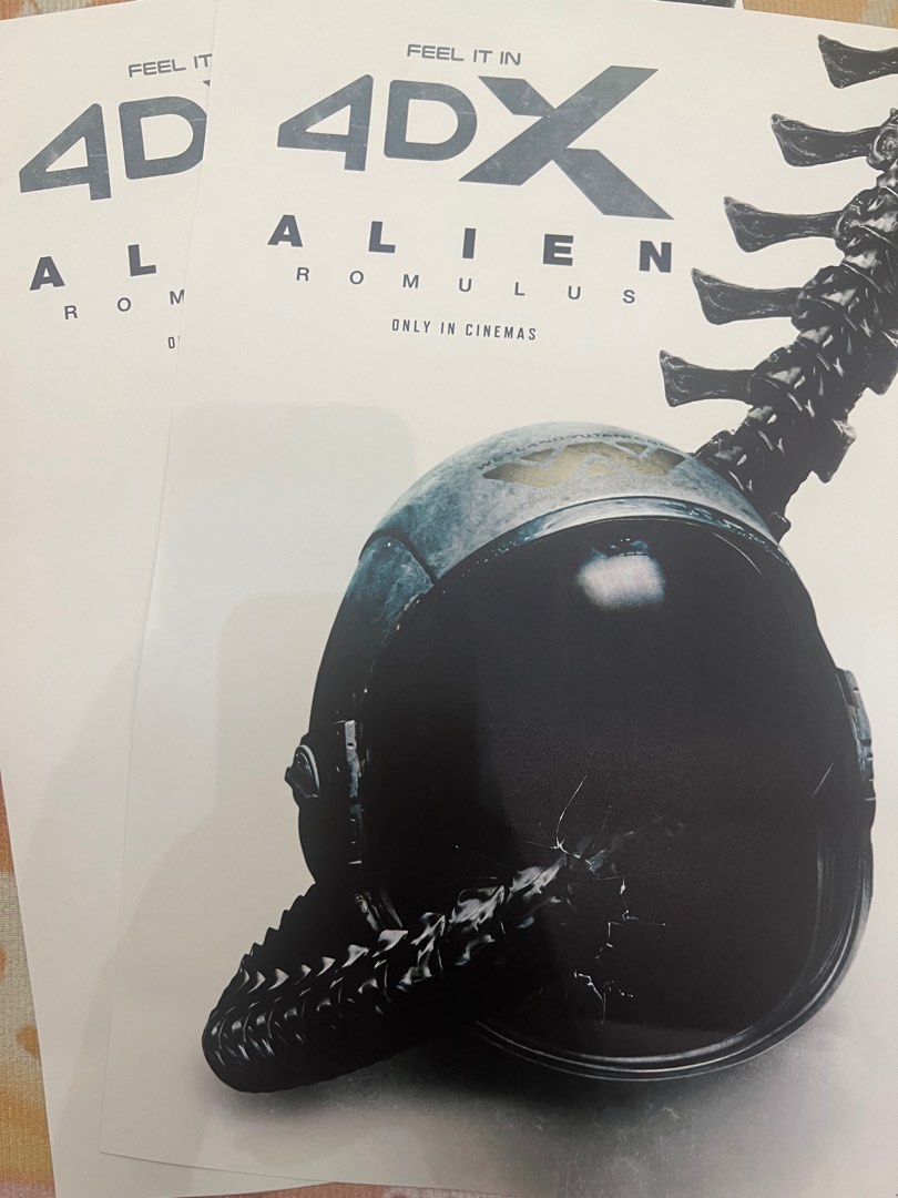 《異形:羅穆盧斯》Alien Romulus 4DX A3poster限定海報, 興趣及遊戲, 收藏品及紀念品, 郵票及印刷品 - Carousell