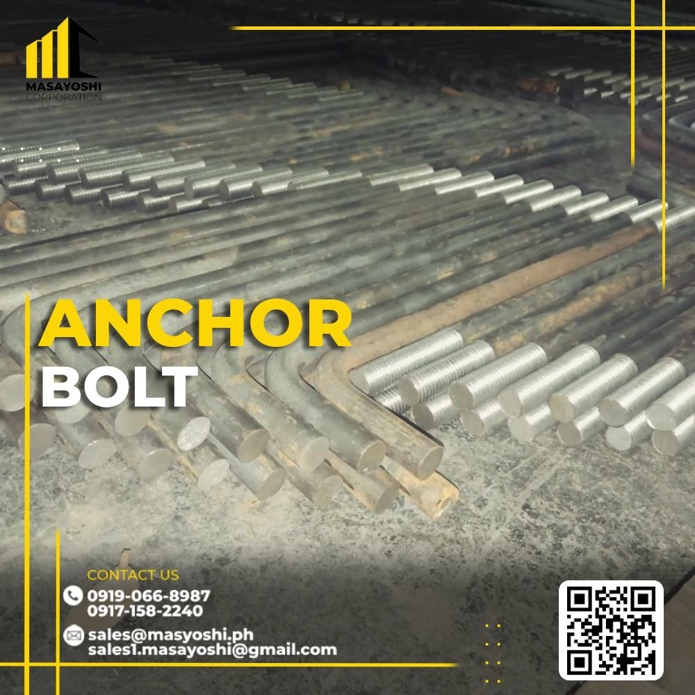 Anchor Bolt 650 overall (2nuts 2 washer) 500 x 150bend x 50 thread x ...