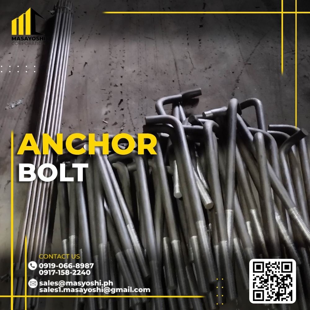 Anchor Bolt Anchor Bolt 25mm x 0.60m x .10mTHD x 0.75mB. / Baseplate ...