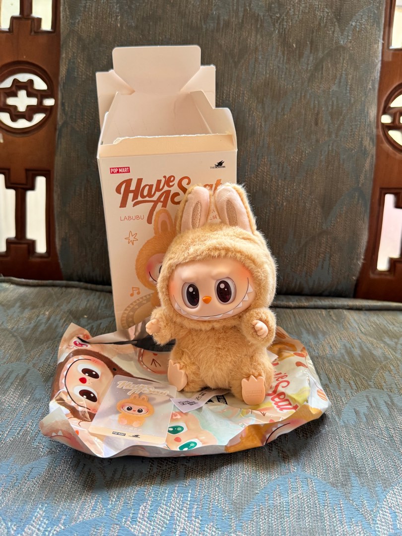 [BABA] Labubu V2 Have a Seat Original Popmart, Toys & Collectibles ...