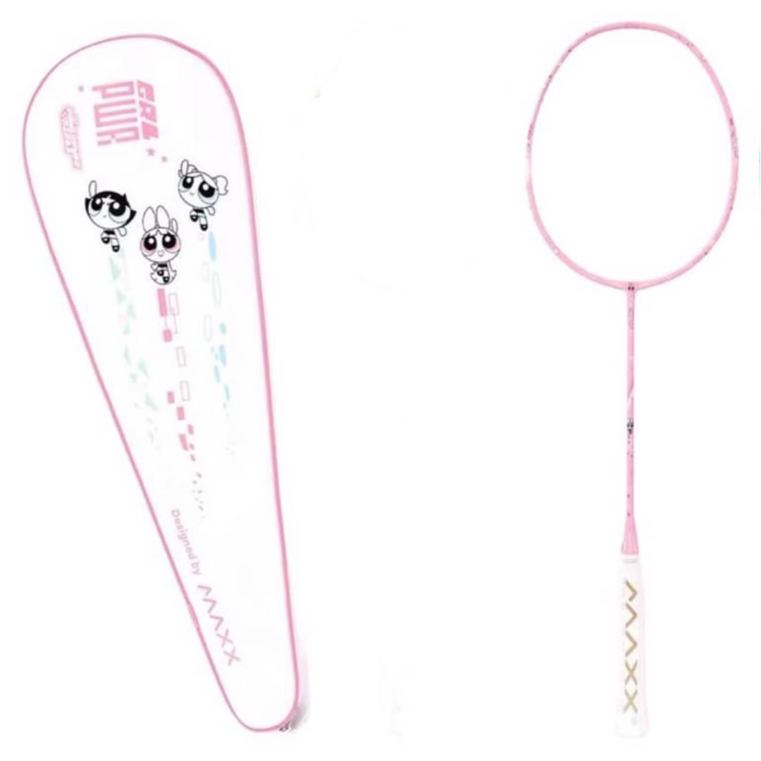Badminton Racquet Racket MAXX X POWERPUFF GIRLS RACQUET Model : MLPPG ...