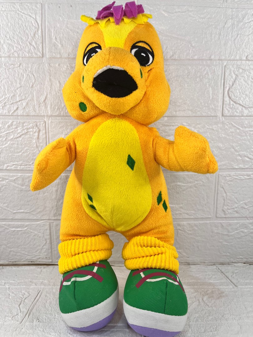 Barney and Friends Riff The Orange Dinosaur Rare Plush/Stufftoy ...