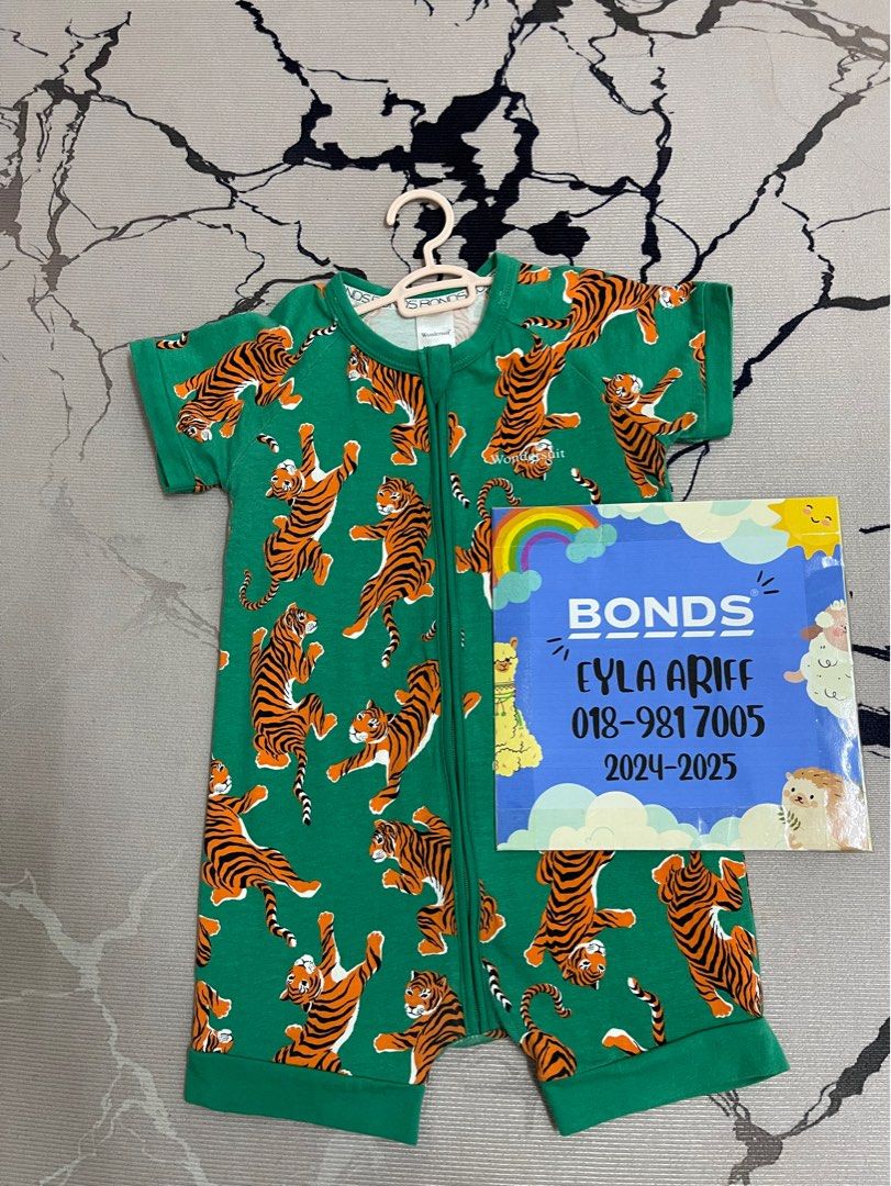 BONDS ROMPER TIMMY TIGER SIZE 2, Babies & Kids, Babies & Kids Fashion ...