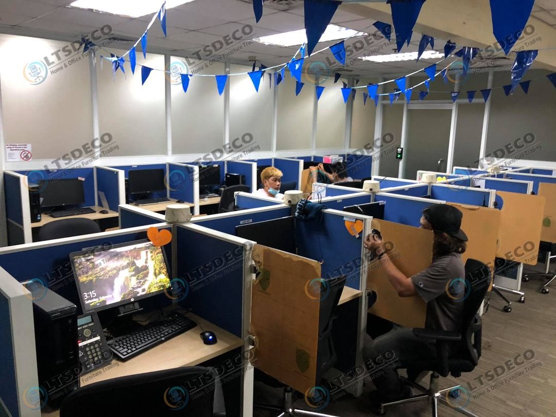 BPO SYSTEM CALL CENTER WORKSTATION TABLE DESK TYPE OFFICE FURNITURE and ...