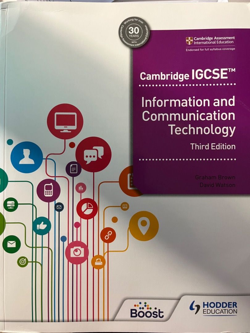 Cambridge IGCSE information and communication technology ICT - SET, 興趣及 ...