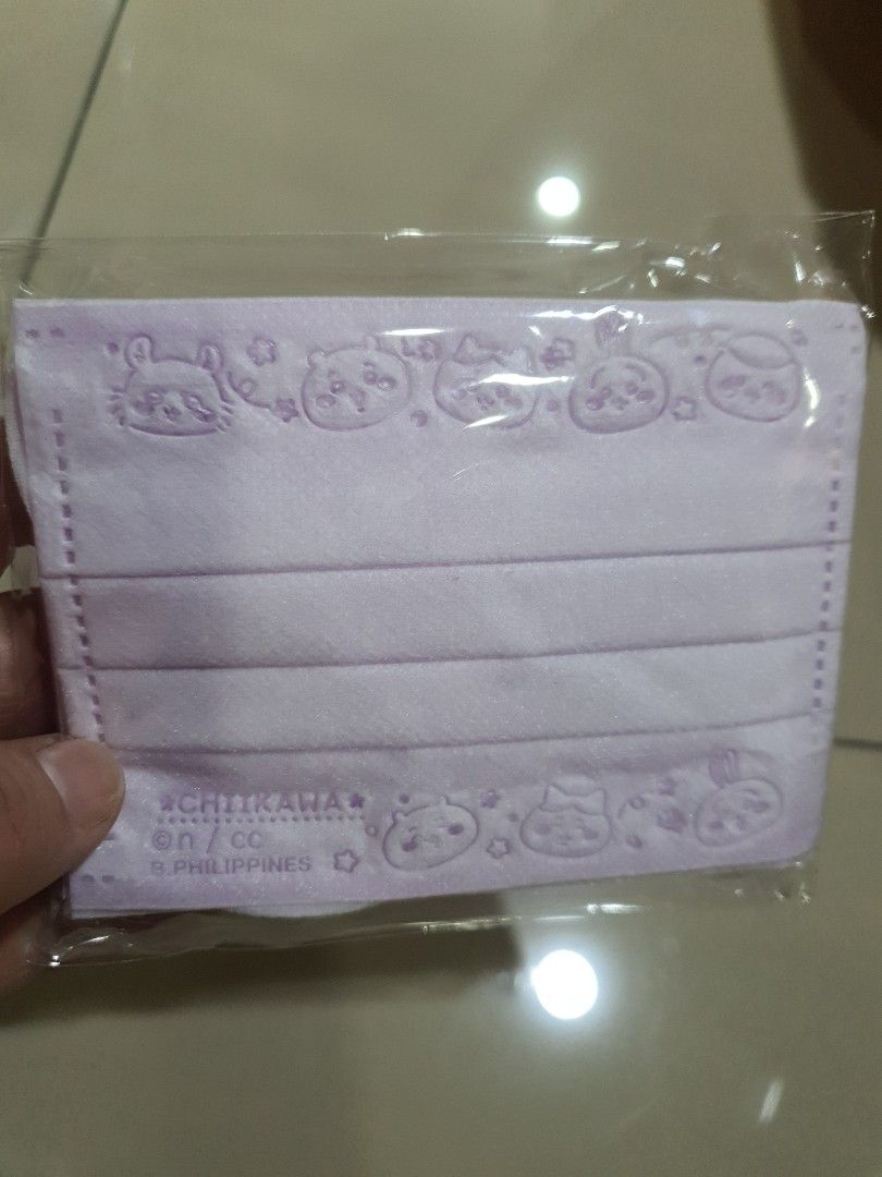 Chiikawa masks for kids 9cm x 12.5cm set of 30pcs, Health & Nutrition ...