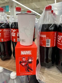 COKE 100% METAL STEEL POSTER WITH THOR AND IRONMAN MINI PACKAGING ...