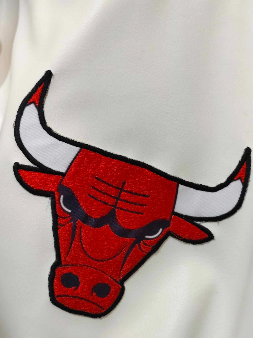 Customized Leather Jacket - Chicago Bulls Design, Men's Fashion, Coats ...