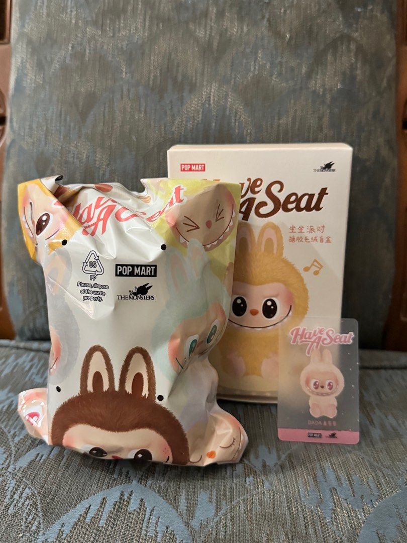 [DADA] Labubu V2 Have A Seat Varian Dada (pink) READY STOCK, Toys ...