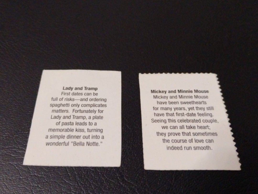 DISNEY MICKEY MINNIE MOUSE AND LADY & TRAMP USA STAMPS, Hobbies & Toys ...