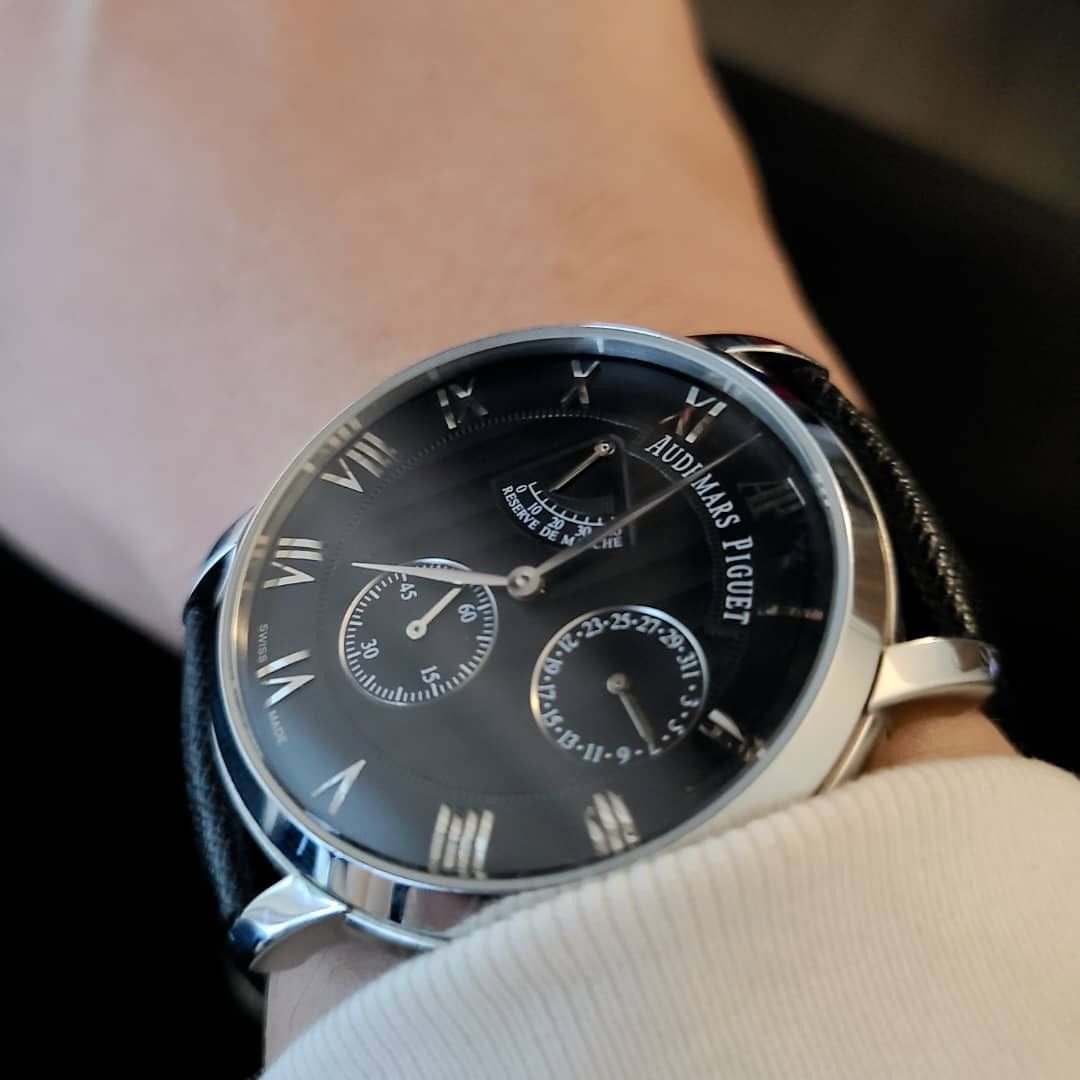 Extremely rare classic Jules collection automatic subsecond with power reserve scale.43mm. Only ...