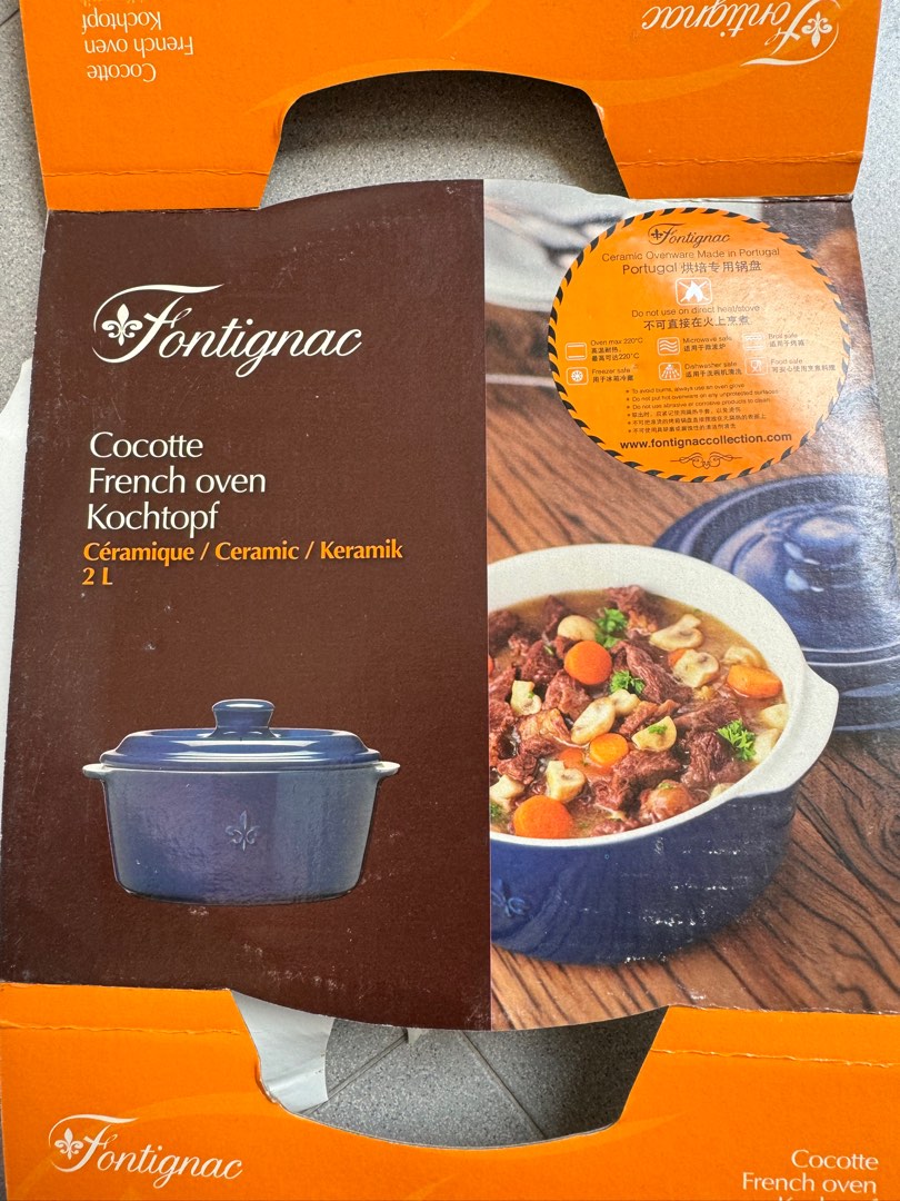 Fontignac Cocotte 2L Pot, Furniture & Home Living, Kitchenware ...