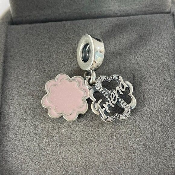 Four-leaf Clover Friendship Double Dangle Charm 792245C01, Women's ...