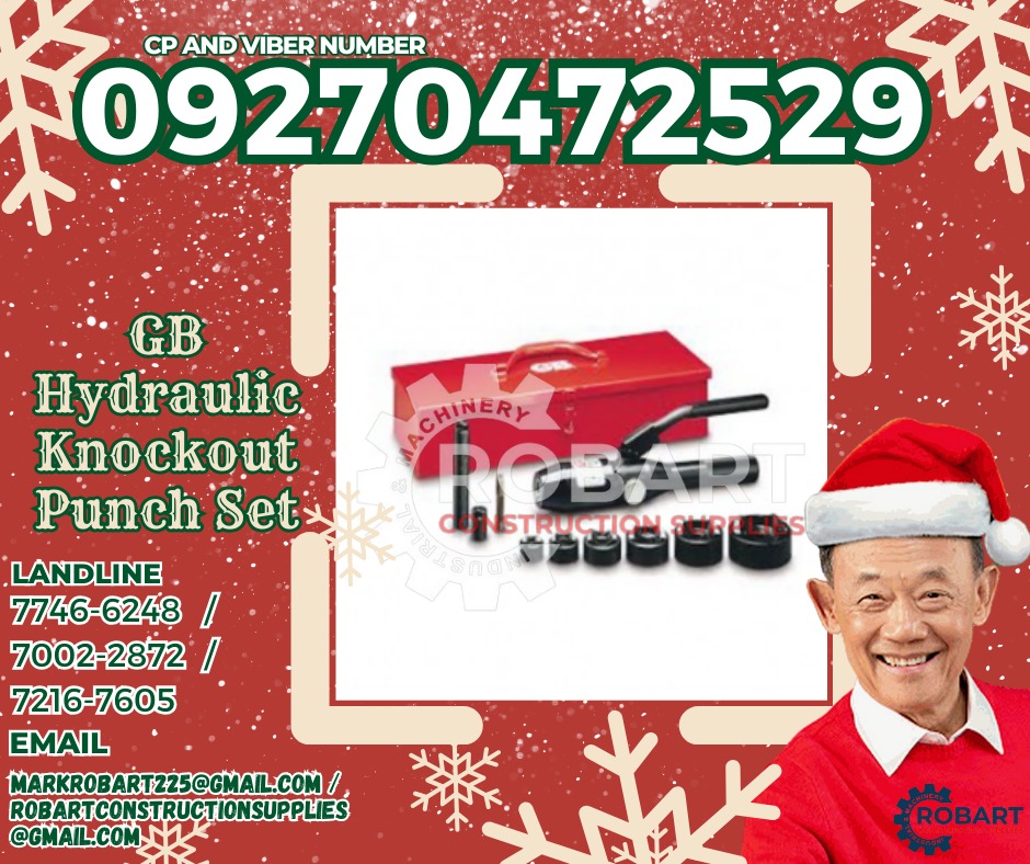 GB Hydraulic Knockout Puncher, Commercial & Industrial, Construction ...