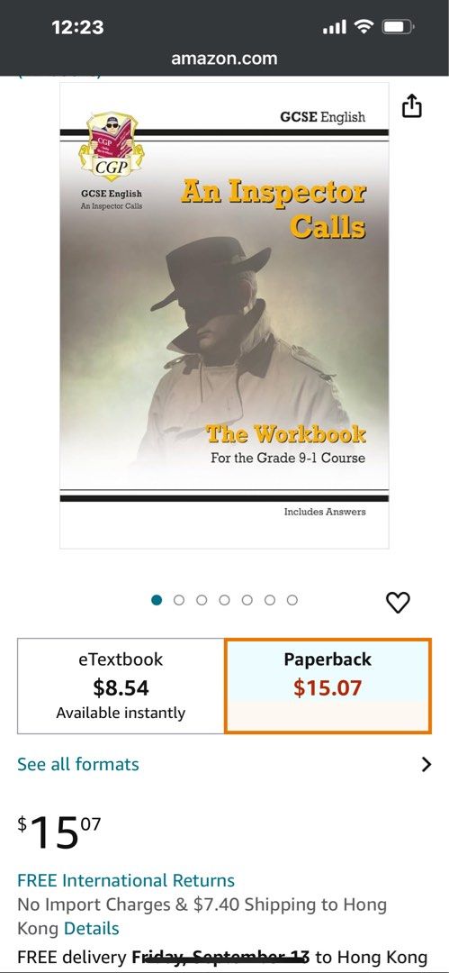 GCSE/iGCSE English Literature An Inspector Calls Workbook, 興趣及遊戲, 書本 ...