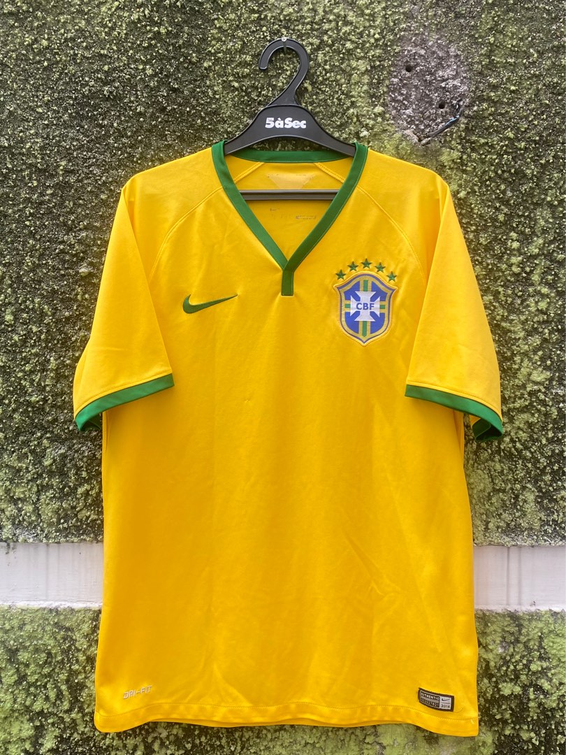 Jersey Brazil Home 2014 Original, Olah Raga, Baju Olahraga di Carousell