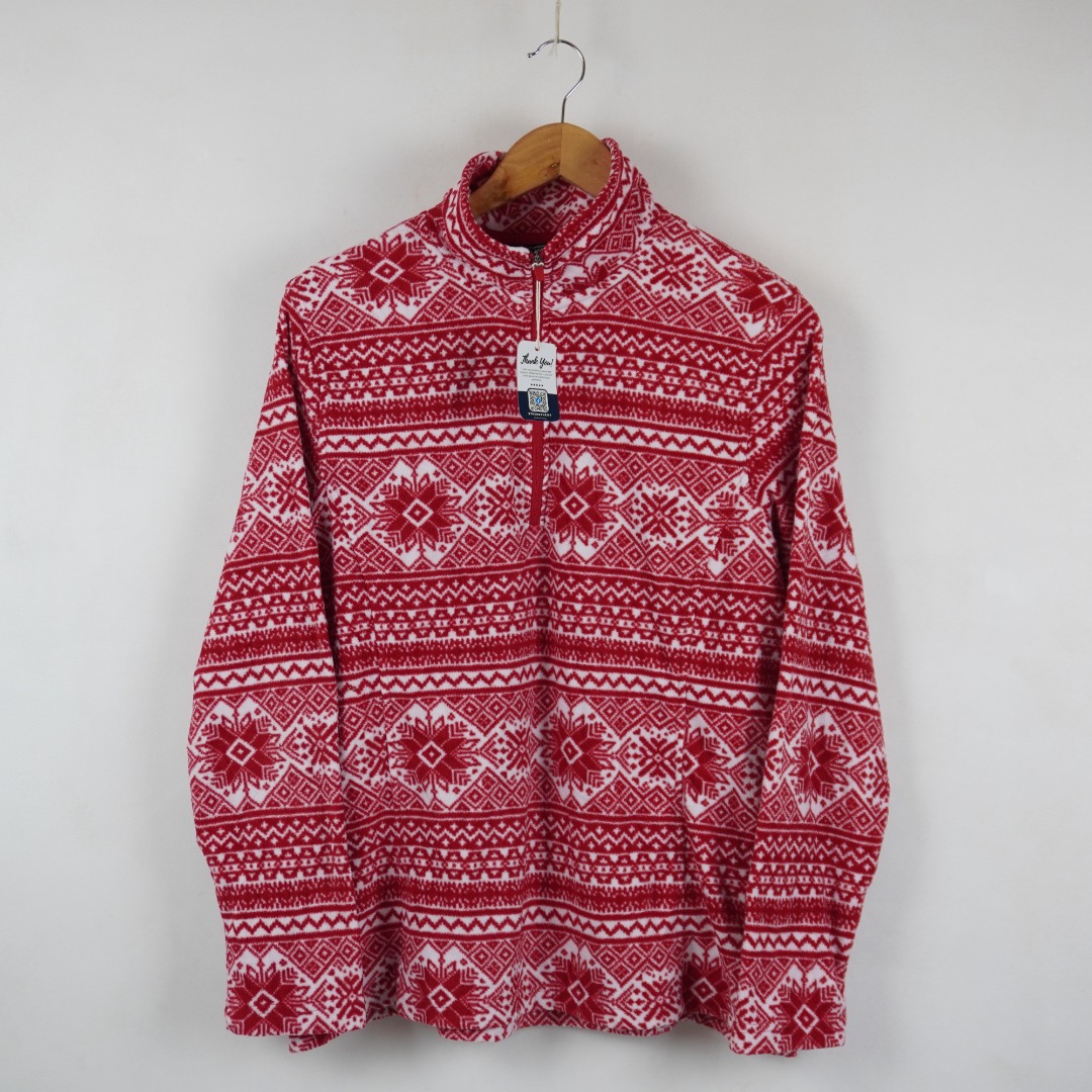 Land's End Red Half Zip Light Weight (L-XL), Women's Fashion, Coats ...