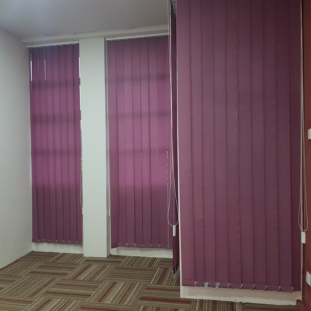 LANGSIR JENIS VERTICAL MENEGAK l install your vertical blind curtain ...