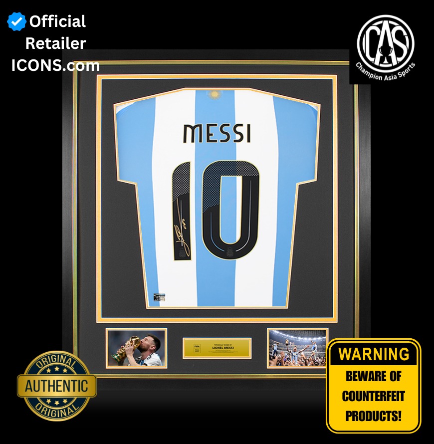 Lionel Messi Official FIFA World Cup Back Signed and Framed Argentina ...