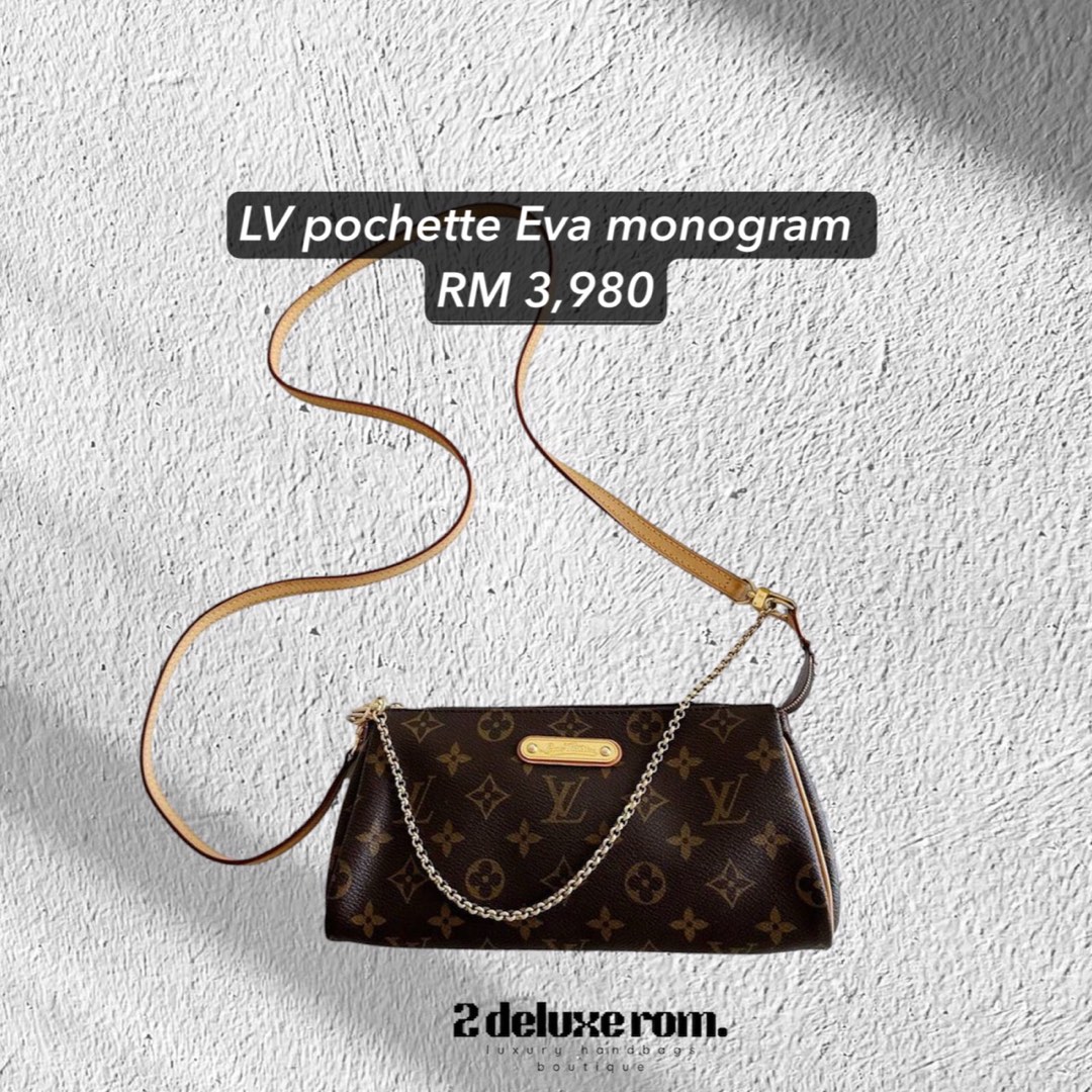 LV pochette Eva monogram | FIXED PRICE, Luxury, Bags & Wallets on Carousell