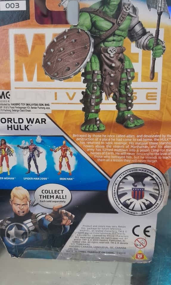 Marvel universe 3.75 war world hulk figure misb, Hobbies & Toys, Toys ...