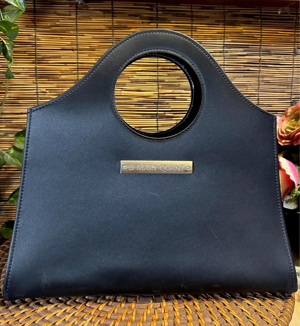 MARY QUANT Stand Alone Nylon with Leather bag. Vintage Bag, Luxury ...