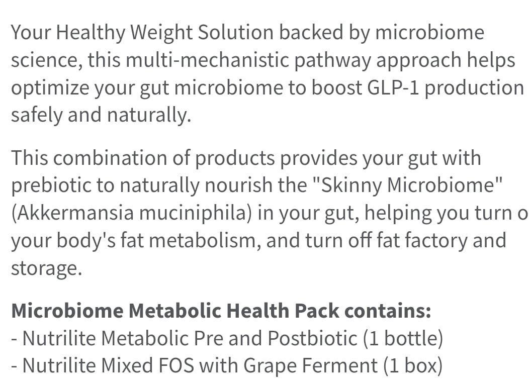 Microbiome Metabolic Health Pack, Health & Nutrition, Health ...