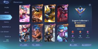 MLBB ACCOUNT 2 LIMITED SKIN&3 LIGHTBORN SKIN + epic+special, Video ...