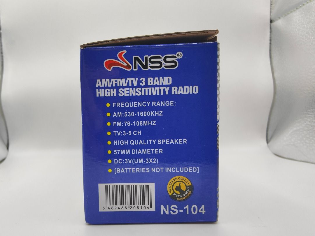 NSS High Sensitivity Receiver Radio 3 Band / 4 Band AC DCAM AM/FM//TV ...