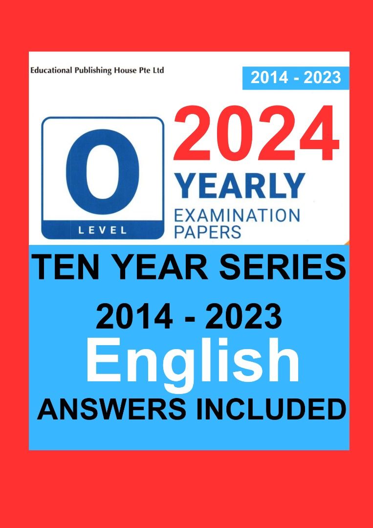 O Level English Ten Year Series TYS EPH, Hobbies & Toys, Books ...