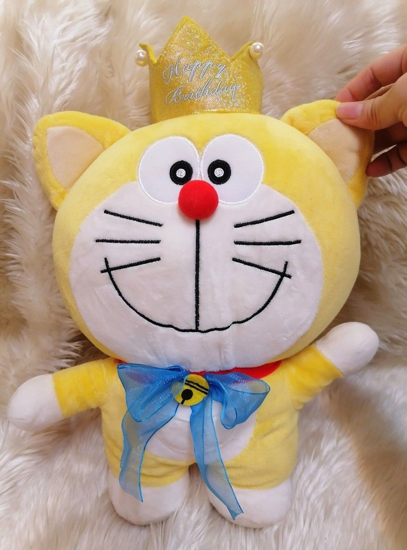 Original yellow color Doraemon happy birthday Stuffed Toys Soft toys ...