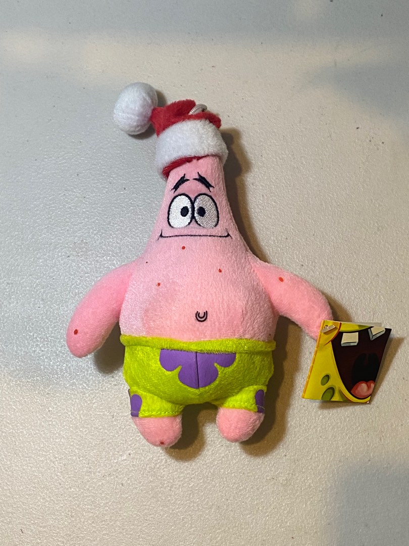 Patrick star christmas plush toy, Hobbies & Toys, Toys & Games on Carousell