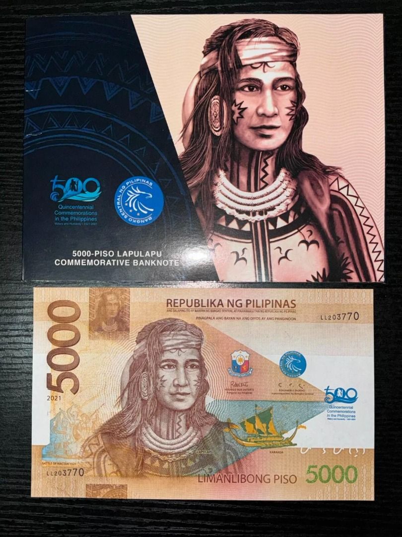 Philippines 2021 5000 Piso Lapu-Lapu Commemorative Banknote in original ...