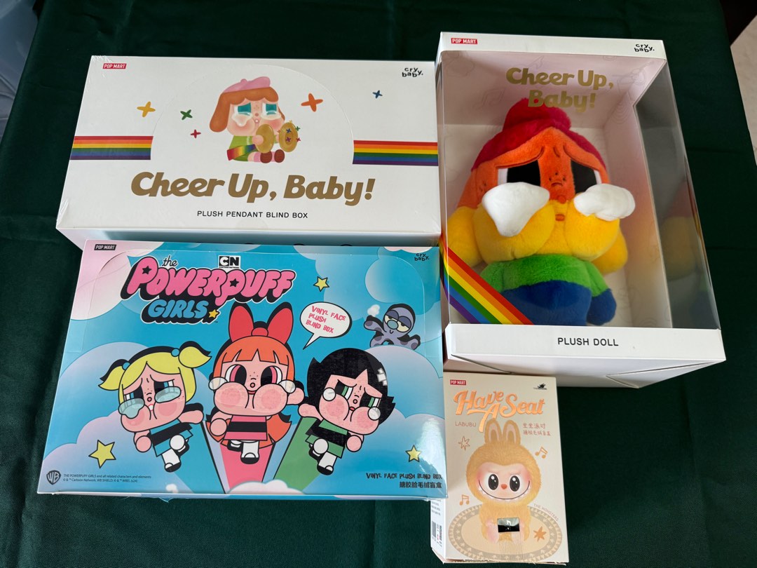 Popmart crybaby ( PPG and Cheer up ), Hobbies & Toys, Toys & Games on ...